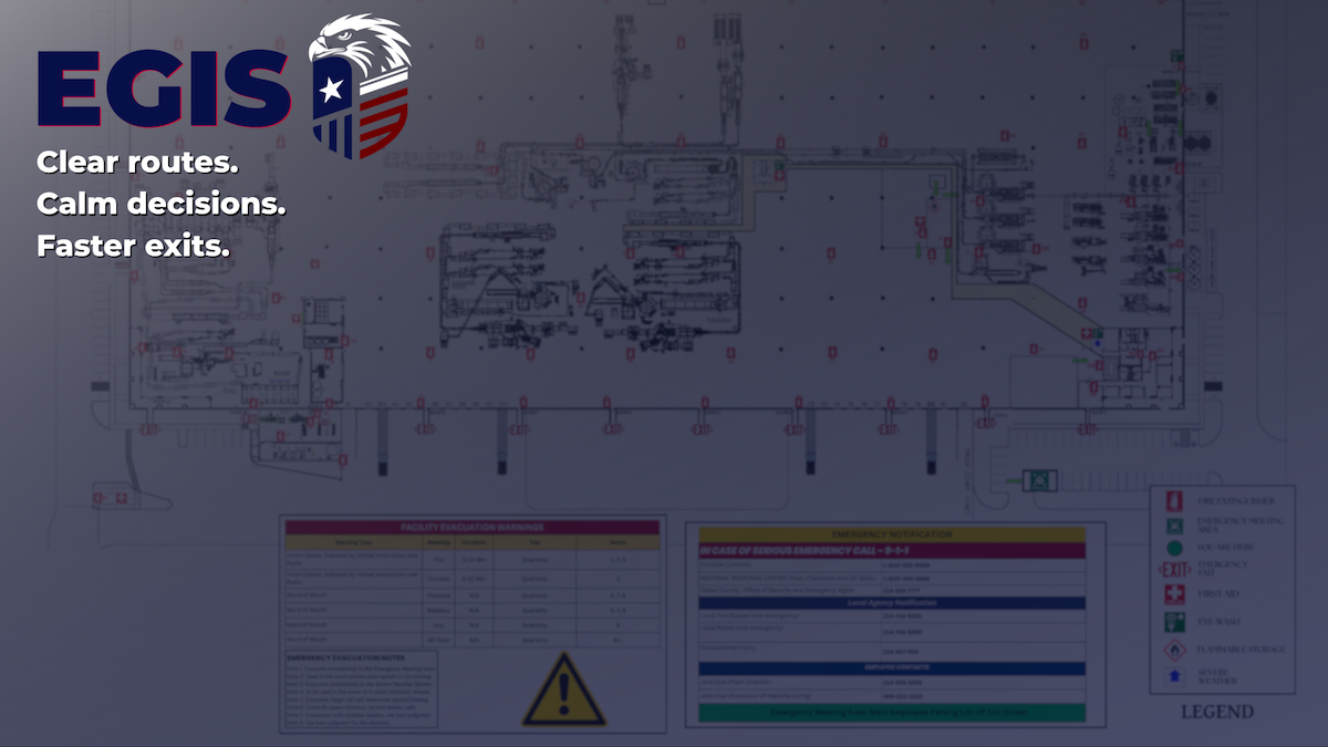 OSHA Emergency Evacuation Maps & Exit Route Diagrams